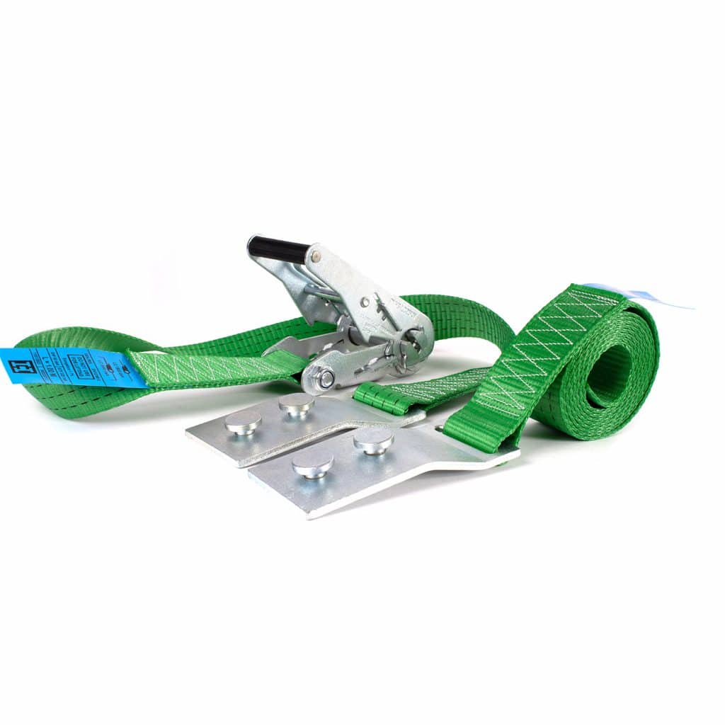 Spanband 2-delig met plaatfitting - Heco Cargo Control